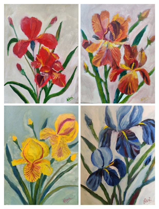 Captivating Iris: A Journey Through Colorful Paintings – Oil Paintings ...